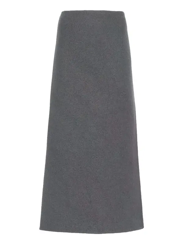RIER Walker Midi Skirt - Grey