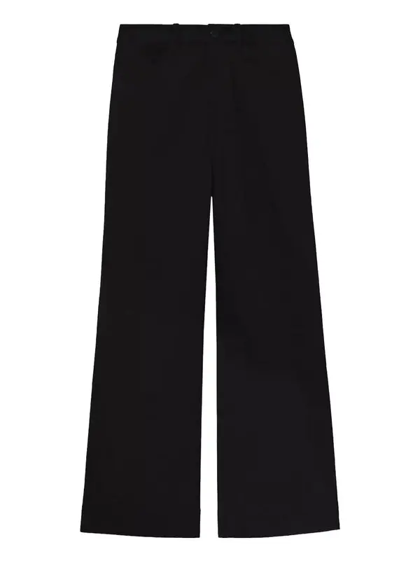 Proenza Schouler White Label High-waisted Cropped Trousers - Black