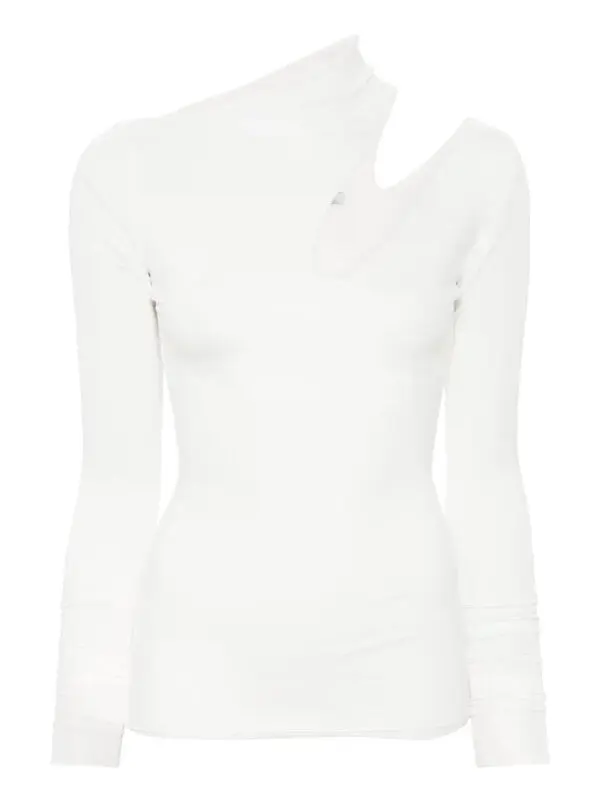 MANURI Bambina Cut-out Top - Neutrals
