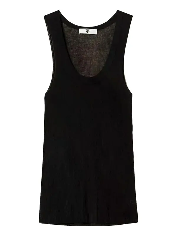 TWINSET Knitted Tank Top - Black