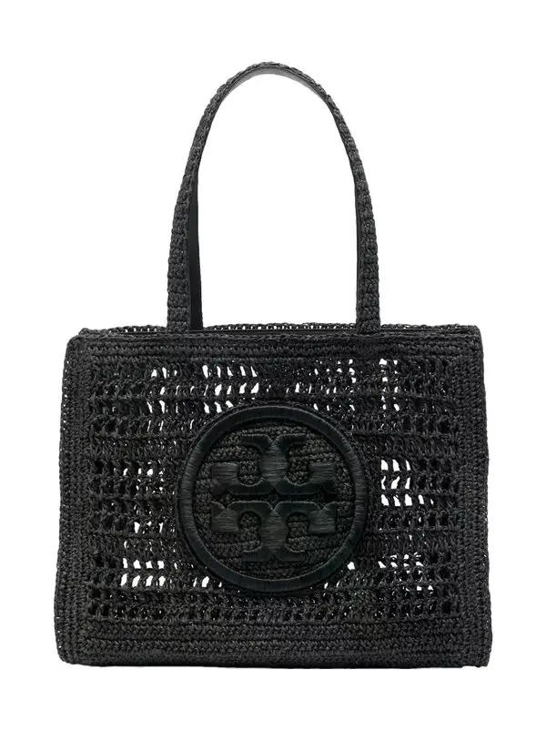 Tory Burch Ella Crochet Tote - Black
