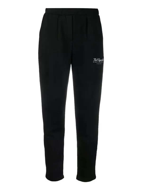 Karl Lagerfeld Logo-print Track Pants - Black