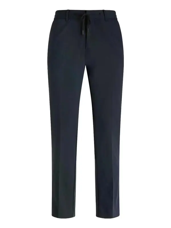 Boggi Milano Tailored Stretch Nylon Trousers - Blue
