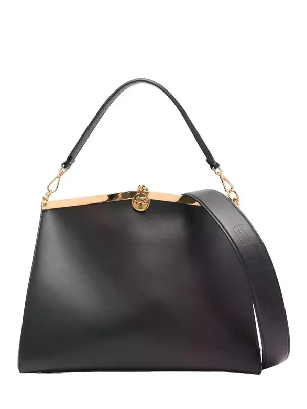 Etro Large Vela Shoulder Bag - Black