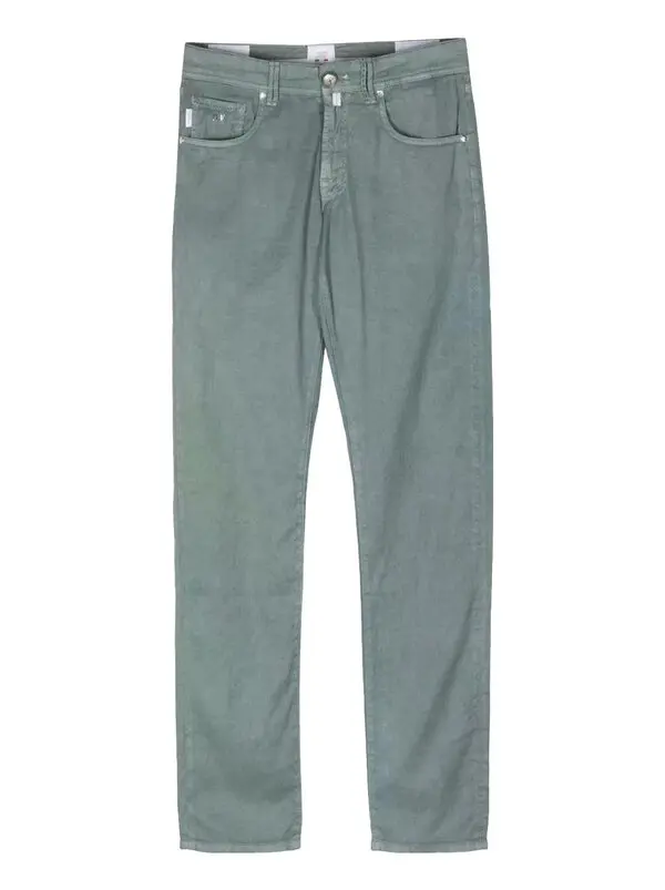 TRAMAROSSA Mid-rise Tapered Trousers - Green