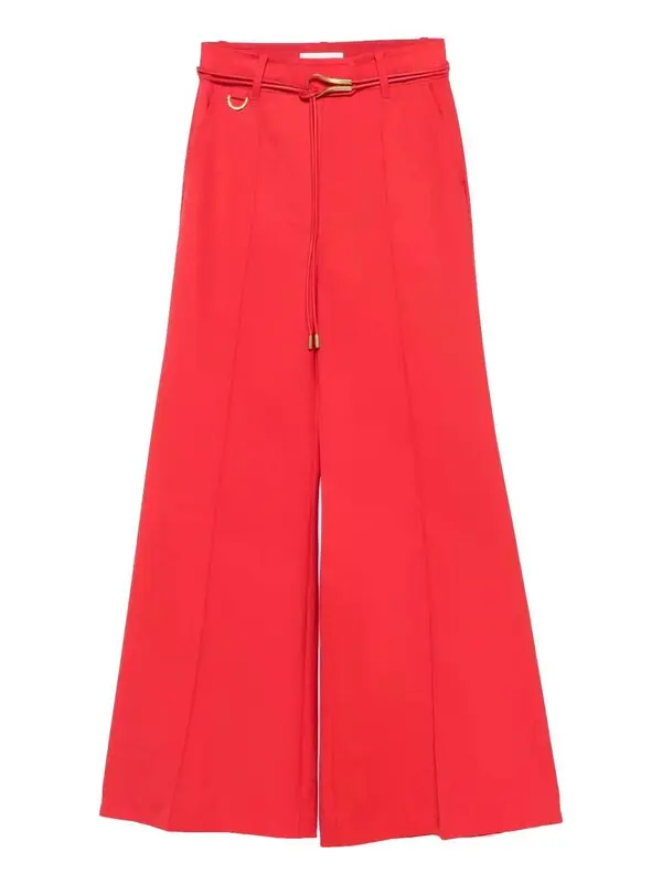 Zimmermann Crush Trousers - Red