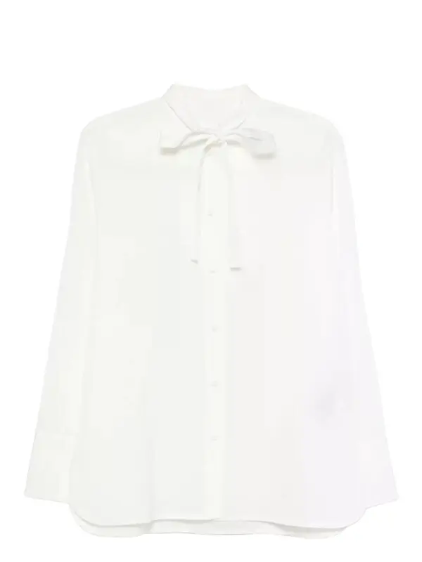 JIL SANDER Pussy-bow Shirt - White