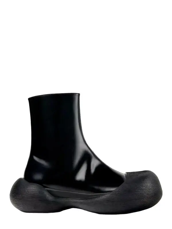 Camper Caramba Round-toe Leather Ankle Boots - Black