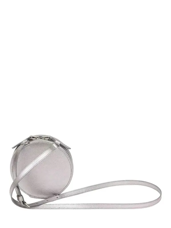 MAISON MARGIELA Circle Mini Leather Bag - Silver