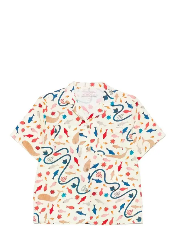 Filson Whale Print Shirt - Neutrals
