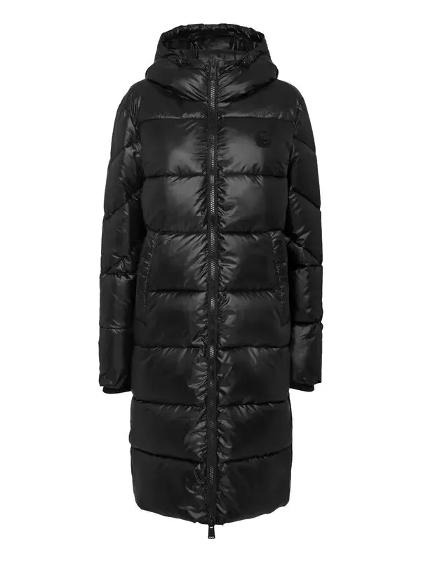 PLEIN SPORT Quilted Puffer Coat - Black
