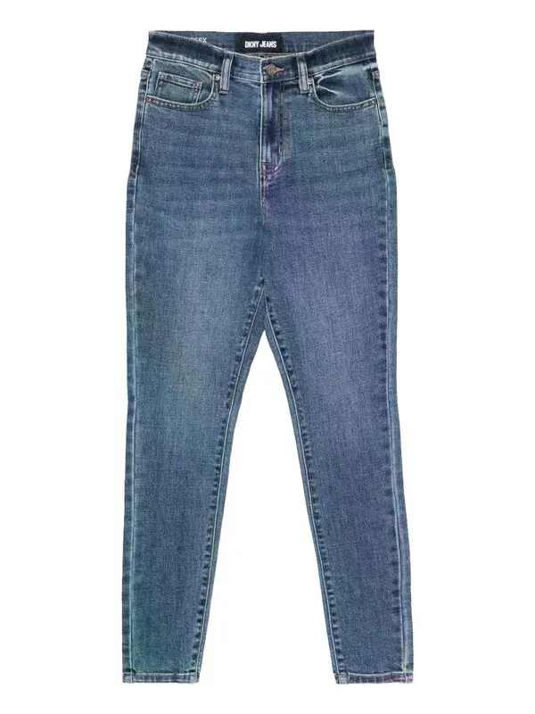 Dkny High-rise Skinny Jeans - Blue