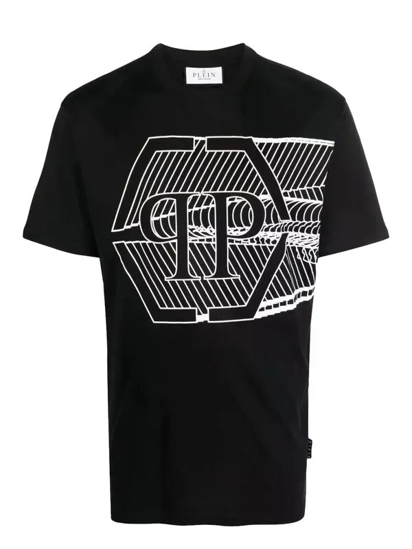 Philipp Plein Skull&bones Short-sleeved T-shirt - Black