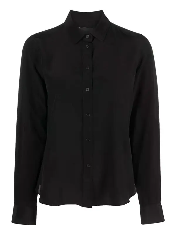 NILI LOTAN Gaia Silk Shirt - Black