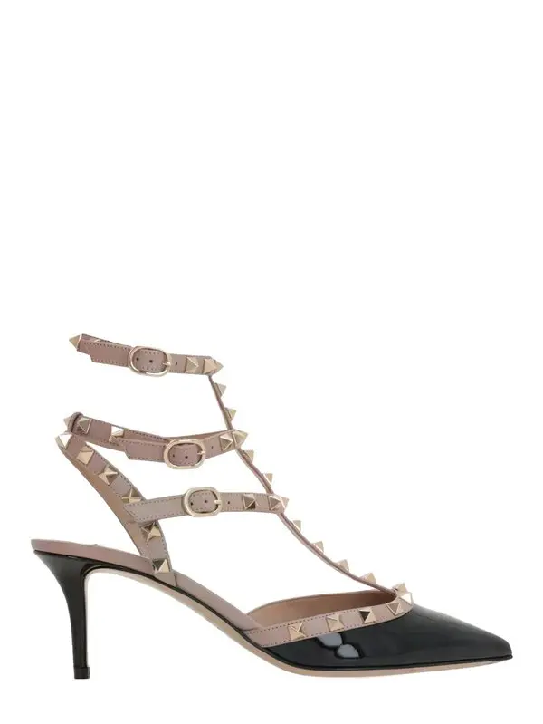 Valentino Garavani Rockstud Pointed-toe Leather Pumps - Black