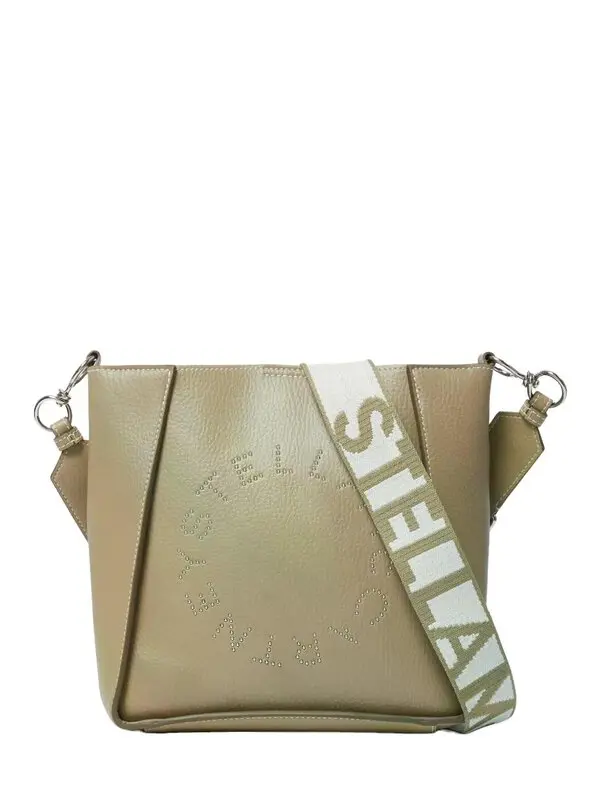 Stella McCartney Logo Square Mini Crossbody Bag - Neutrals