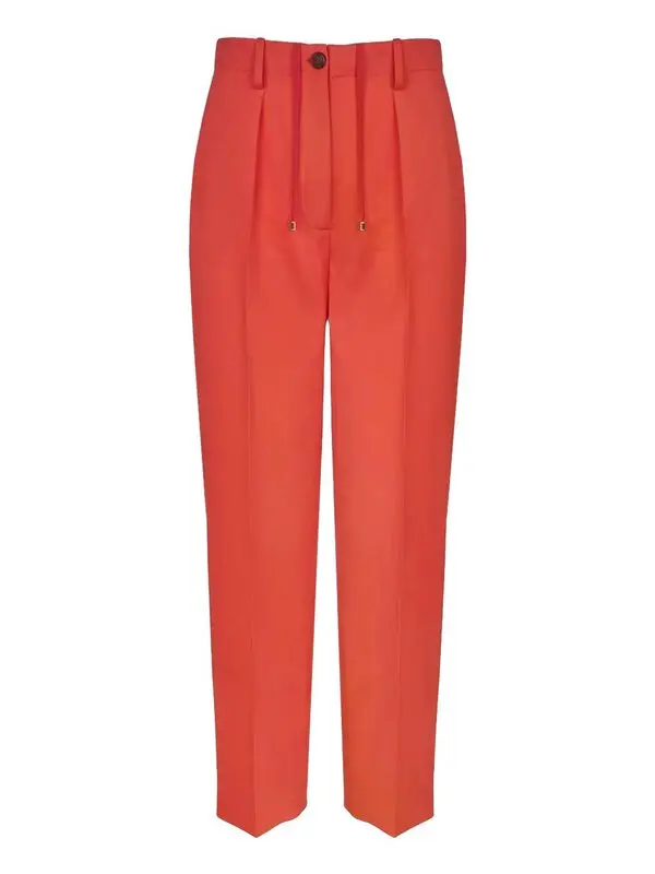 Lorena Antoniazzi Tailored Tape-leg Trousers - Red