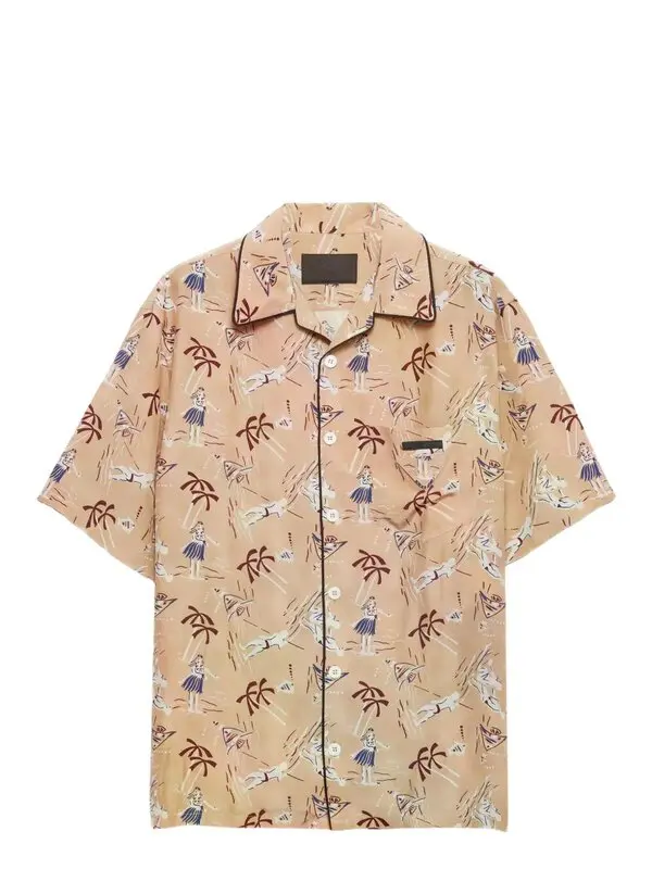 Prada Printed Shirt - Neutrals