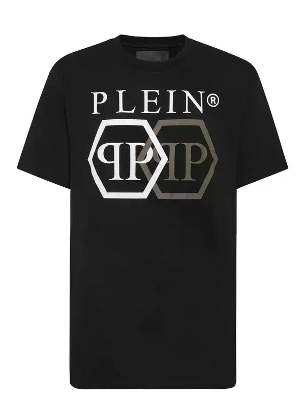Philipp Plein Ss Stones Hexagon T-shirt - Black