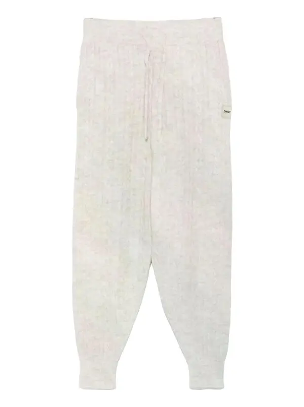 Dkny Cable-knit Trousers - Neutrals