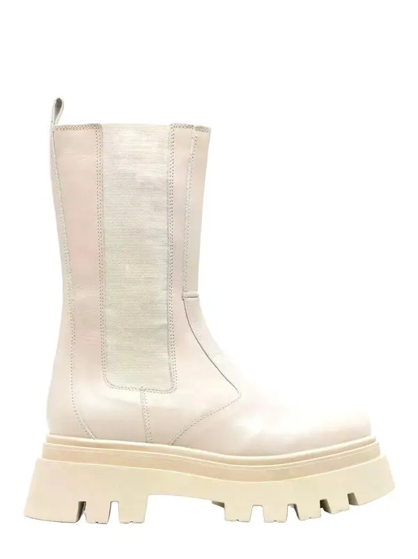 ALOHAS Chunky 55mm Leather Boots - Neutrals