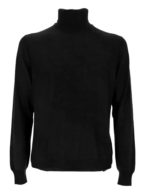 GRAN SASSO Roll-neck Sweater - Black