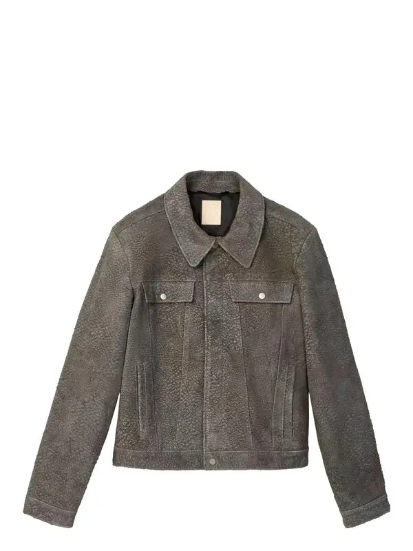 Camper Leather Jacket - Grey