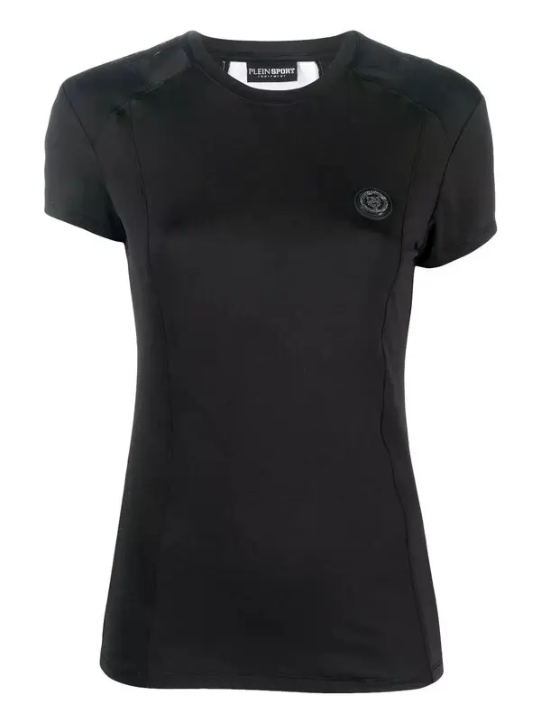 PLEIN SPORT Logo-print Cotton T-shirt - Black
