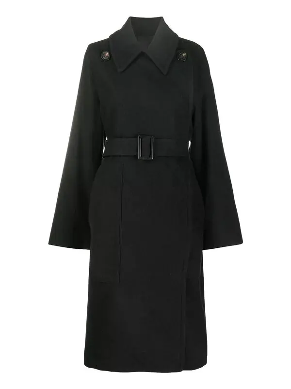 Rick Owens Belted Military-inspired Coat - Black