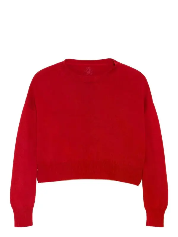 TEDDY CASHMERE Genova Crew Neck Sweater - Red