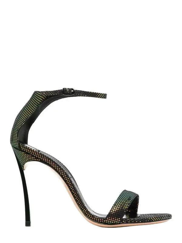 Casadei Blade Aurora Boreale 112mm Sandals - Black