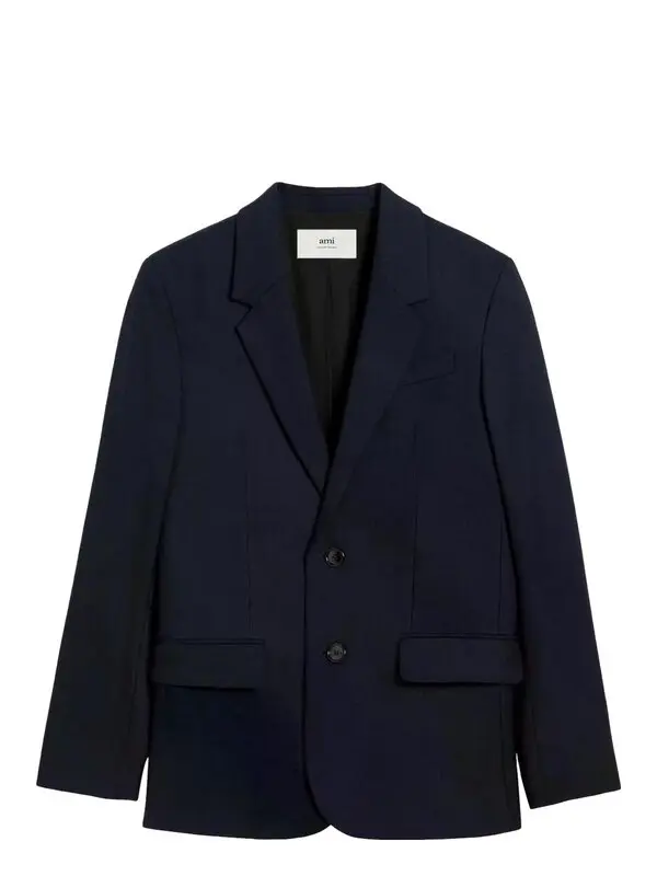 AMI Paris Wool Blazer - Blue