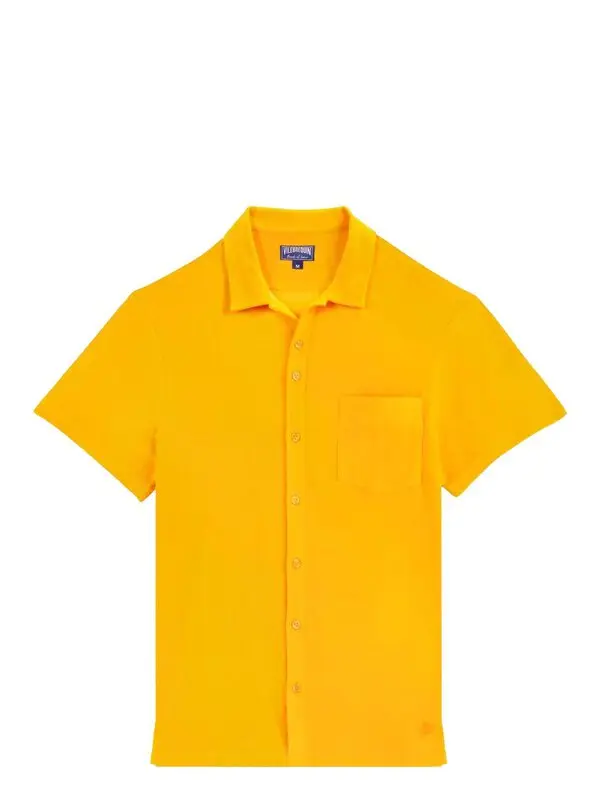 Vilebrequin Terry Bowling Shirt - Orange
