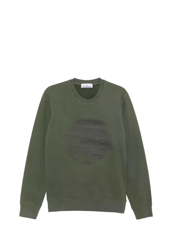 Stone Island Organic Cotton Jersey Sweatshirt - Green