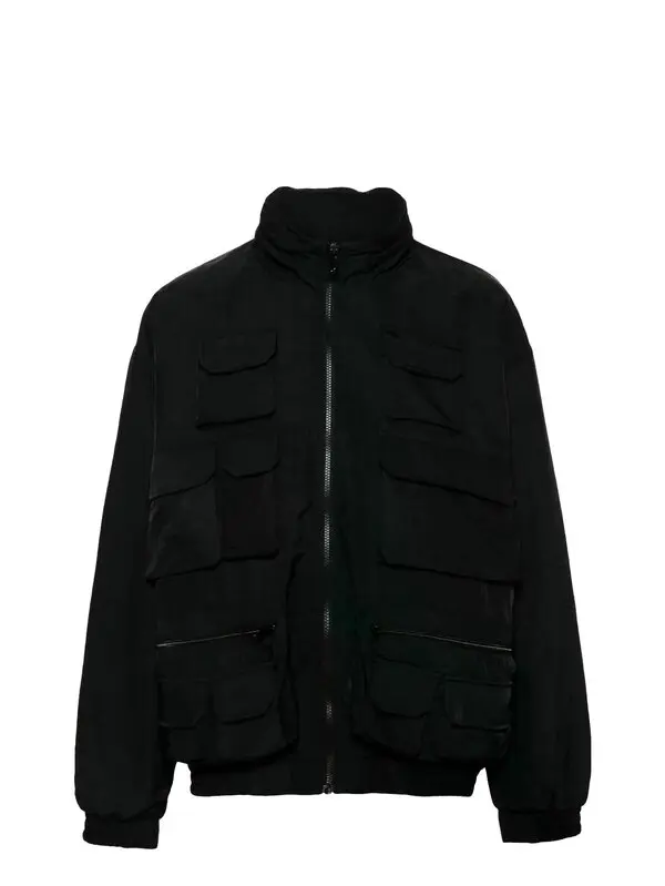 GOLDEN GOOSE Hooded Cargo Windbreaker - Black