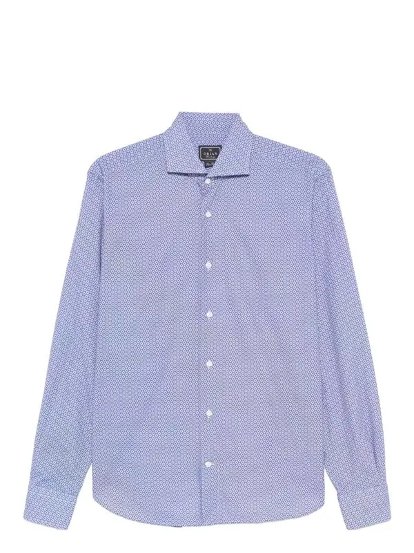ORIAN Graphic-print Shirt - Blue