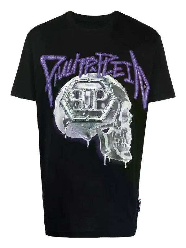 Philipp Plein Skull-print Short-sleeve T-shirt - Black