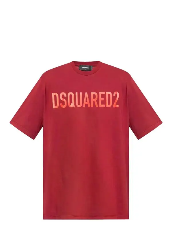 Dsquared2 Logo-print Cotton T-shirt - Red