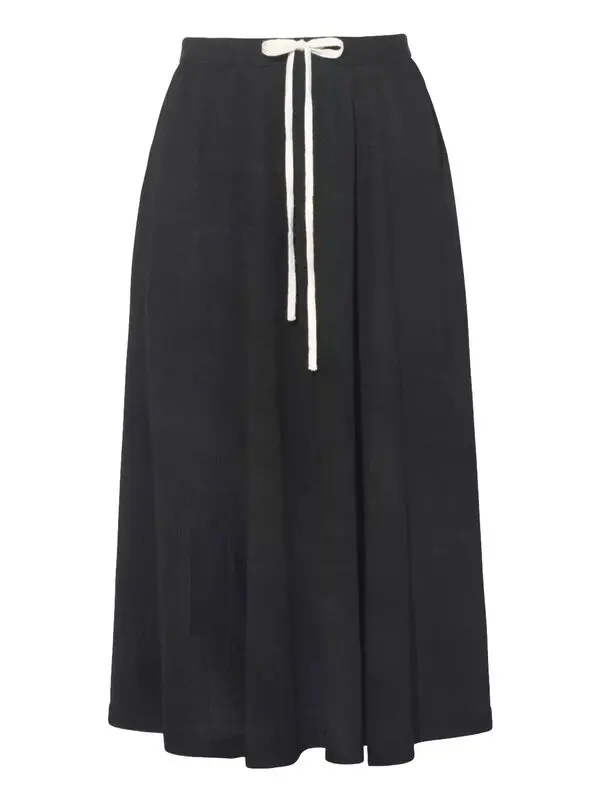 Cashmere In Love Bloom Midi Skirt - Black