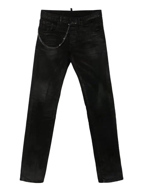 Dsquared2 Chain-detailed Jeans - Black