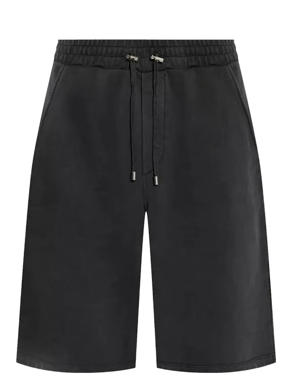 Balmain Logo-embroidered Track Shorts - Grey