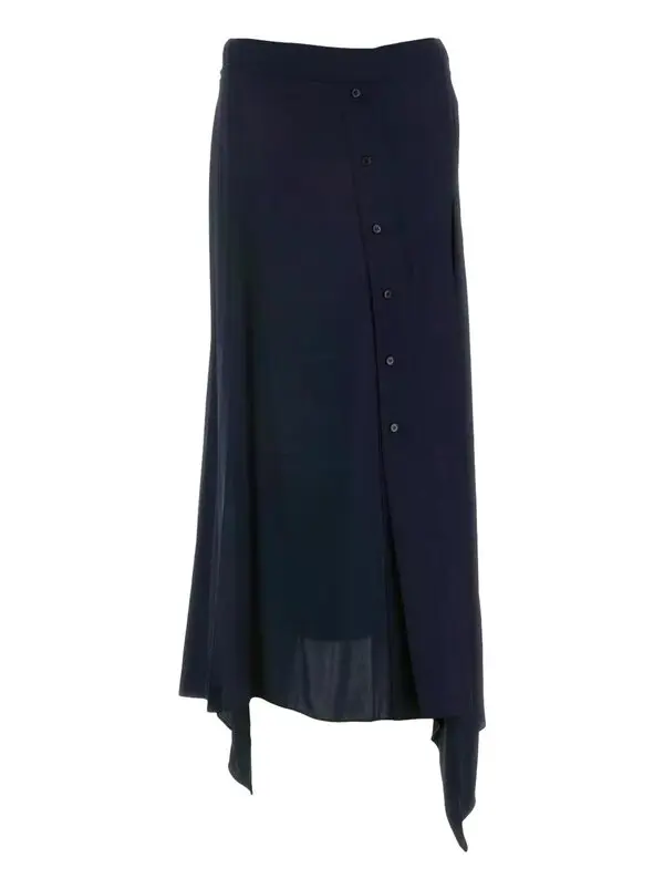 Stella McCartney Asymmetric Stretch Skirt - Blue