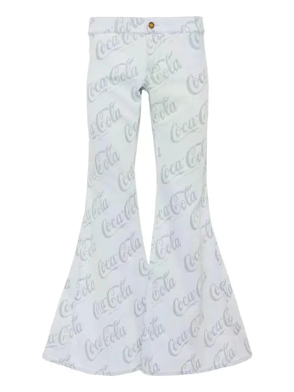 ERL X Coca-cola Jacquard Flared Jeans - Grey