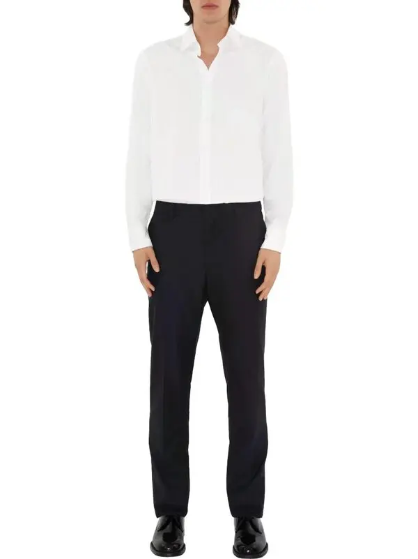 Burberry Wool Trousers - Blue