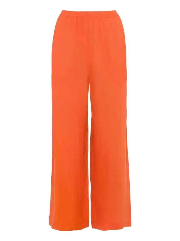 ERES Wide-leg Linen Trousers - Orange