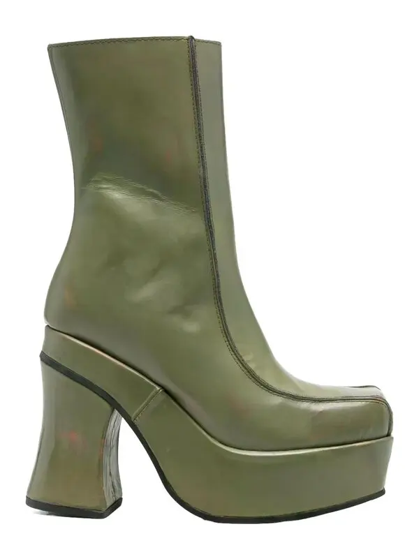 Eckhaus Latta 120mm Climax Boots - Green