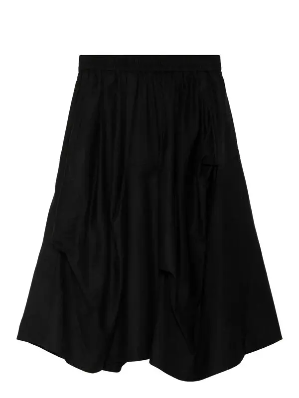 B+AB Draped A-line Skirt - Black