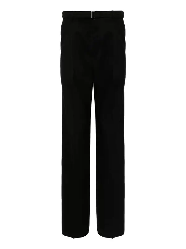 LANVIN X Future Belted Straight Trousers - Black