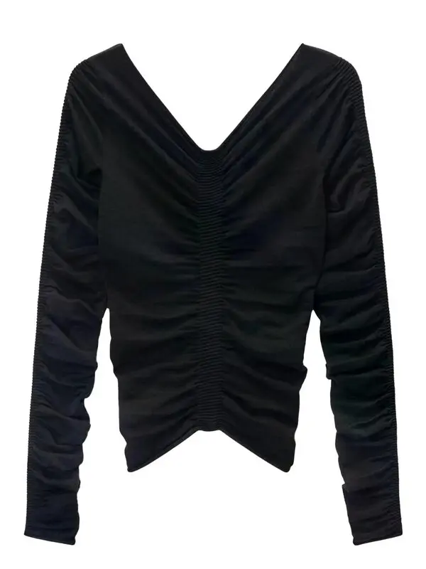 Alexander Wang Ruched Pullover Top - Black