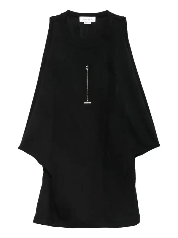 Alexander McQueen Draped Armhole T-shirt - Black